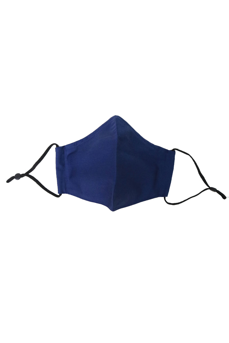Reusable Face Mask - Plain Navy Blue Egyptian Cotton